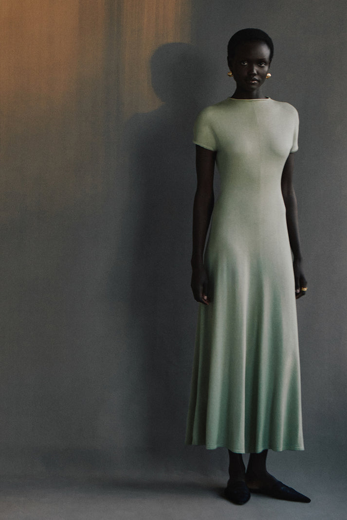 Lenore Knit Dress Sage – TOVE Studio