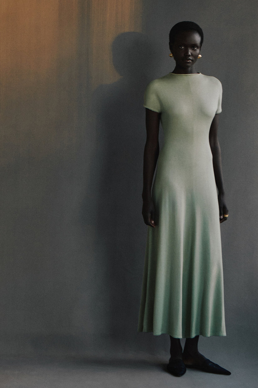 Lenore Knit Dress Sage – TOVE Studio