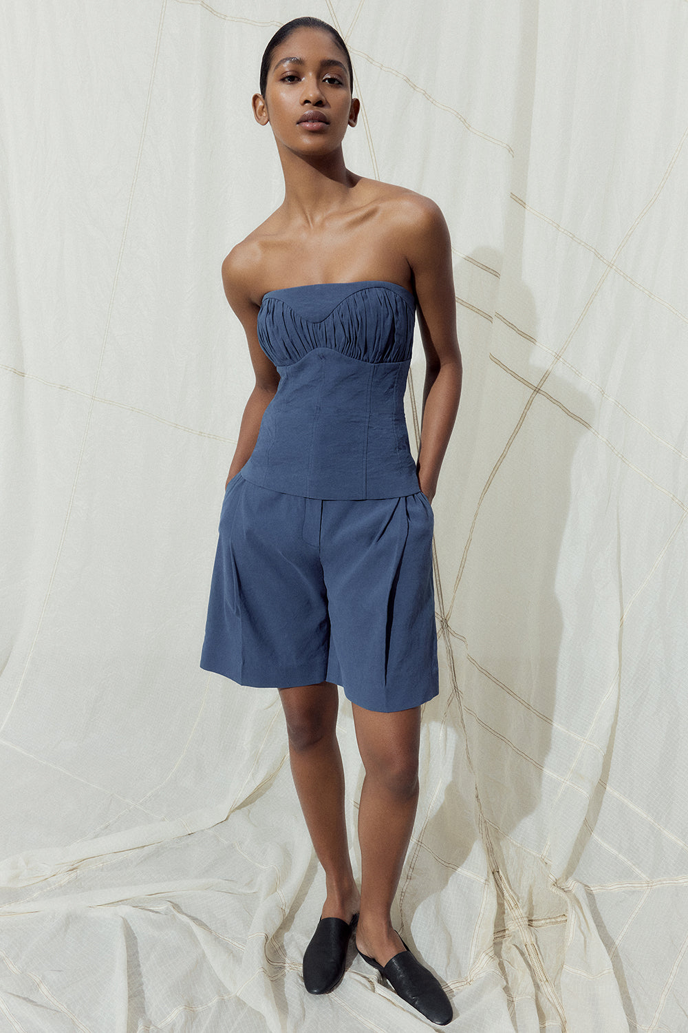 Ruby Top Navy · TOVE Studio · Advanced Contemporary Womenswear Brand