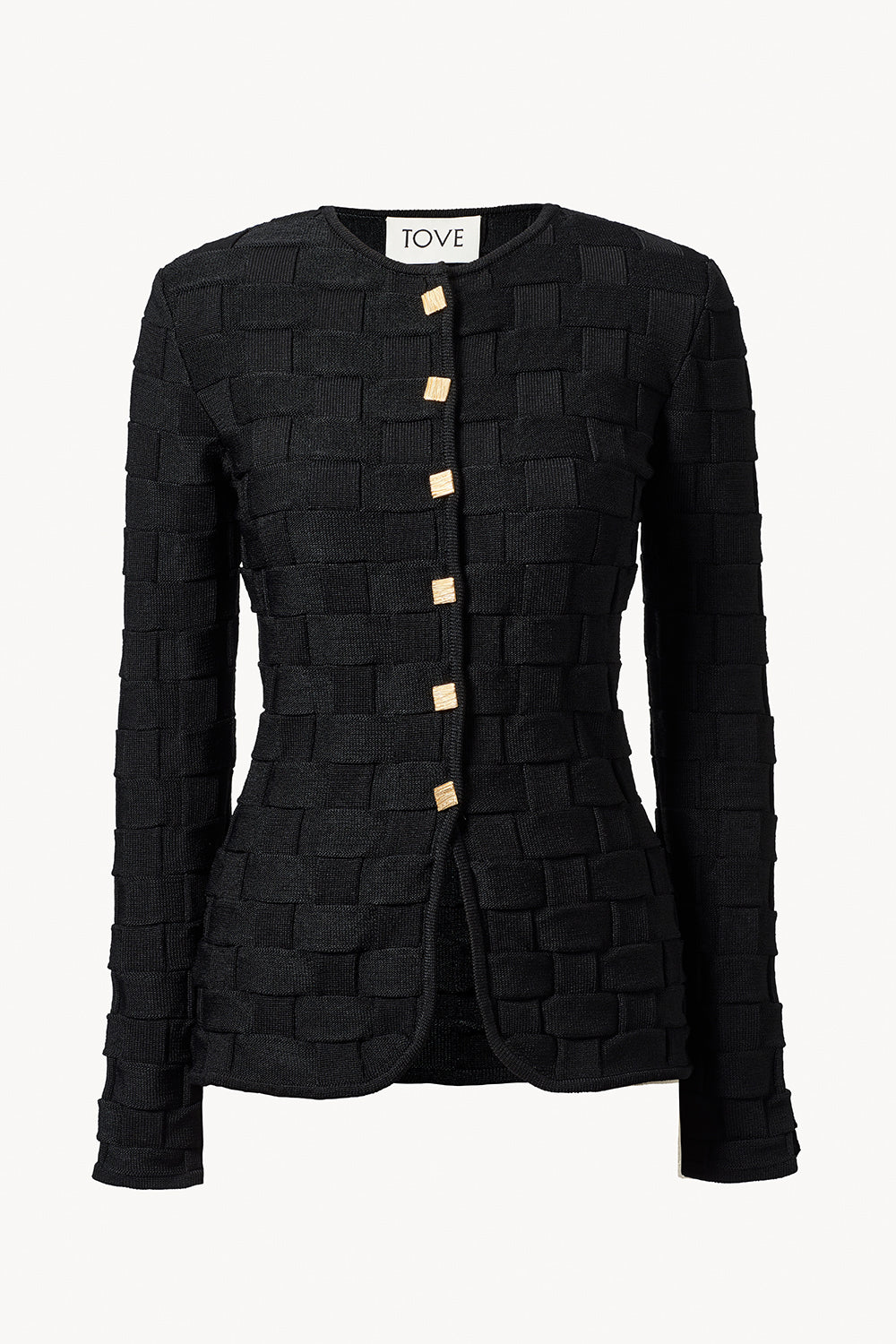 Uma Knitted Jacket Black – TOVE Studio
